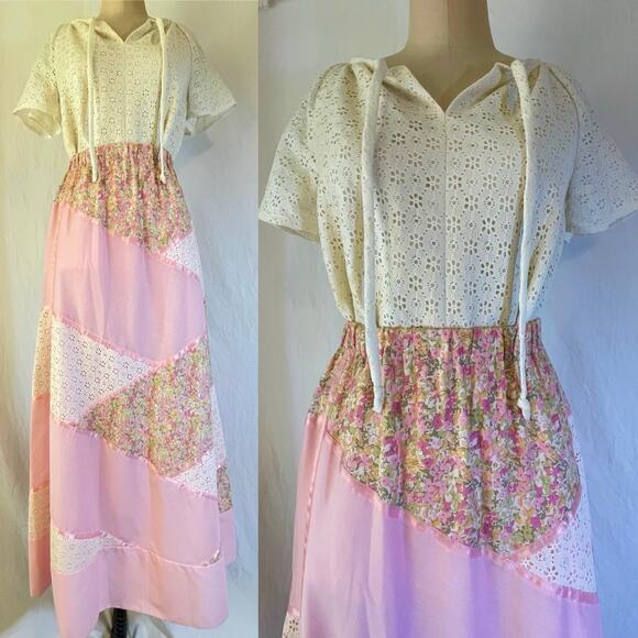 Vintage | Dresses | Vintage 7s Handmade Cottagecore Prairie Western 2 ...